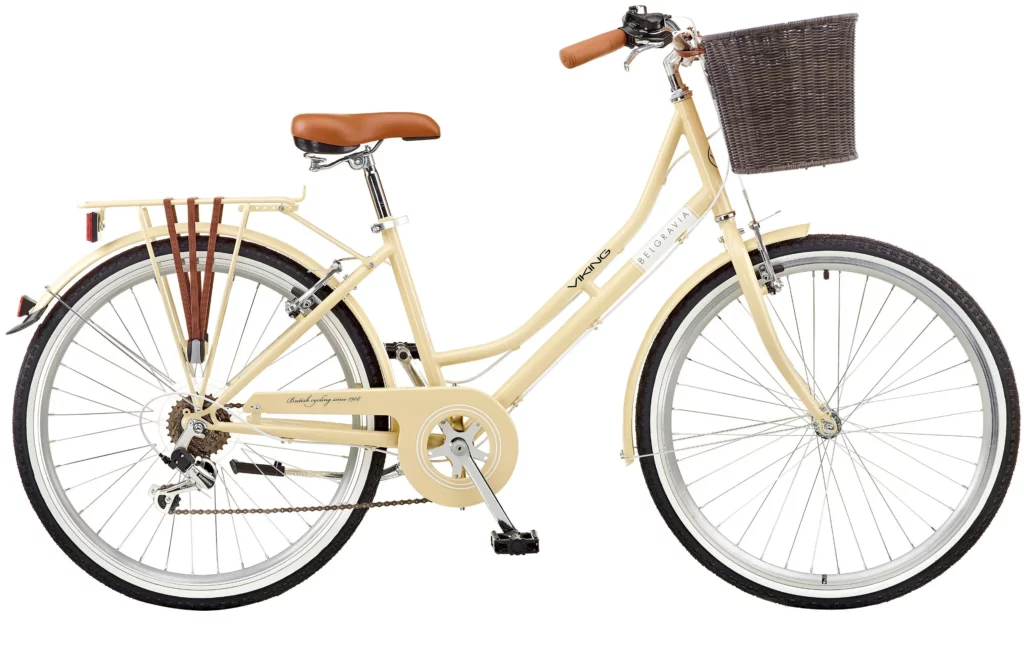Viking Belgravia Ladies Traditional Heritage Bicycle - Latte ...