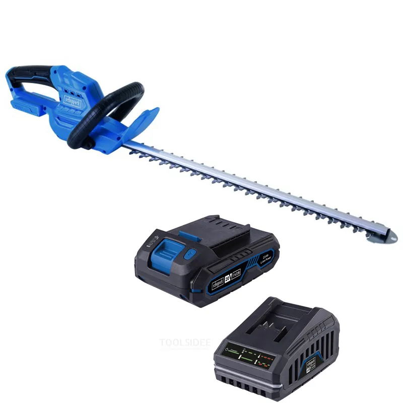 Scheppach 20V Cordless Electric Hedge Trimmer with Battery & Charger