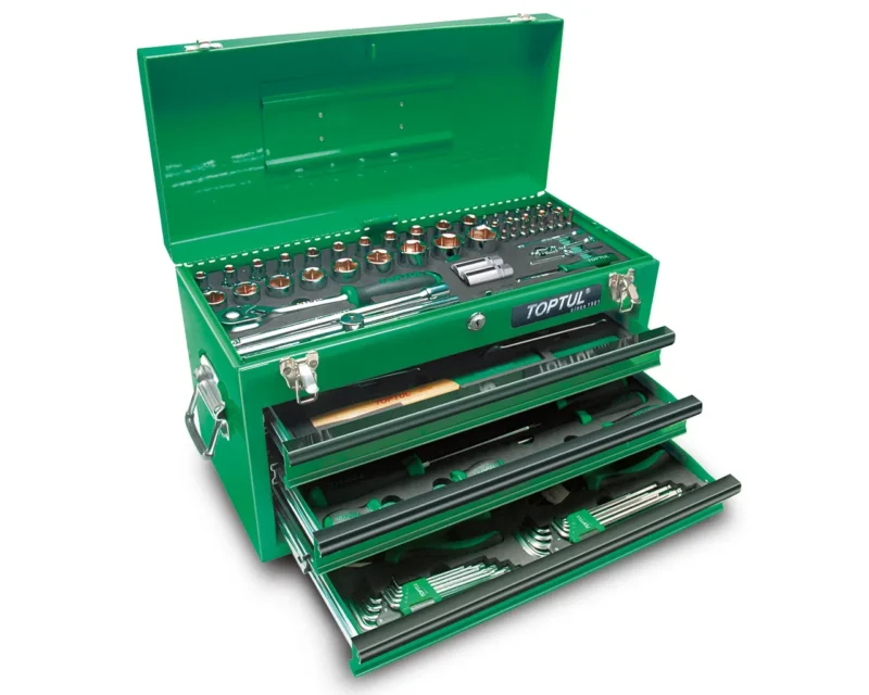 Toptul 99PCS Tool Kit QGCAZ0038 – Complete Hand Tool Set with EVA Foam ...